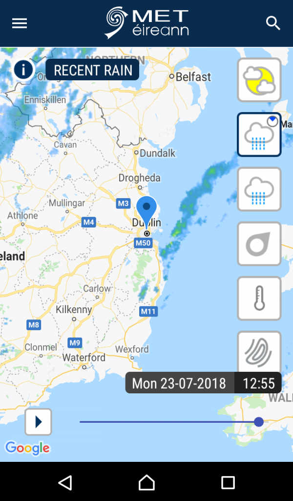 Website & App Help - Met Éireann - The Irish Meteorological Service