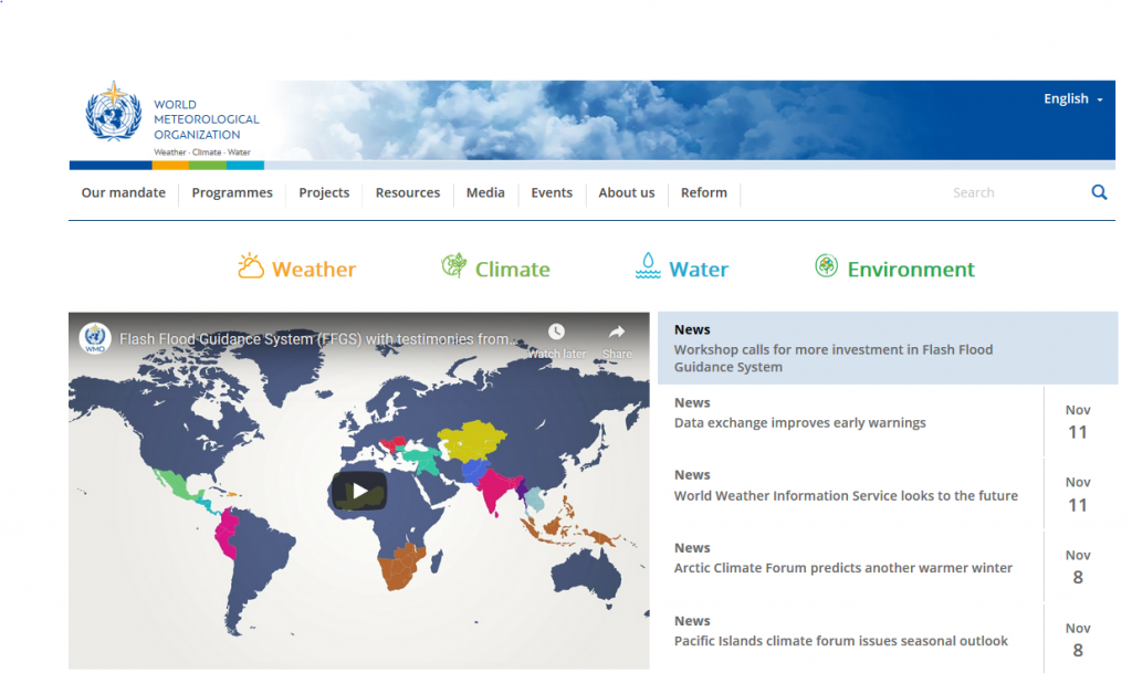 International Meteorological Organisations - weather knows no ...