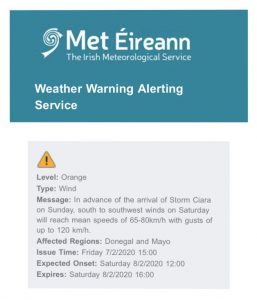 Weather Warning Alerting Services - Met Éireann - The Irish ...