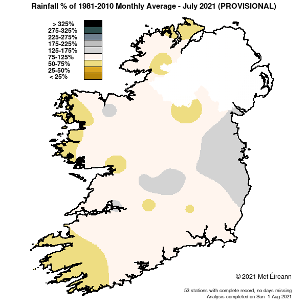 Climate Statement for July 2021 - Met Éireann - The Irish ...