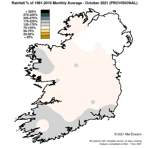 Climate Statement for October 2021 - Met Éireann - The Irish ...