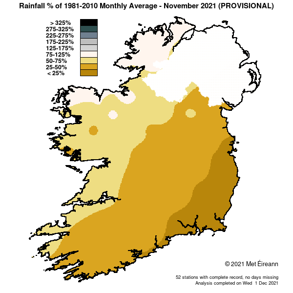 Climate Statement for Autumn and November 2021 - Met Éireann - The Irish Meteorological Service