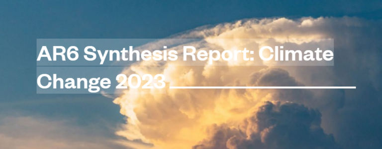 IPCC launch the Synthesis Report of the Sixth Assessment Report today ...