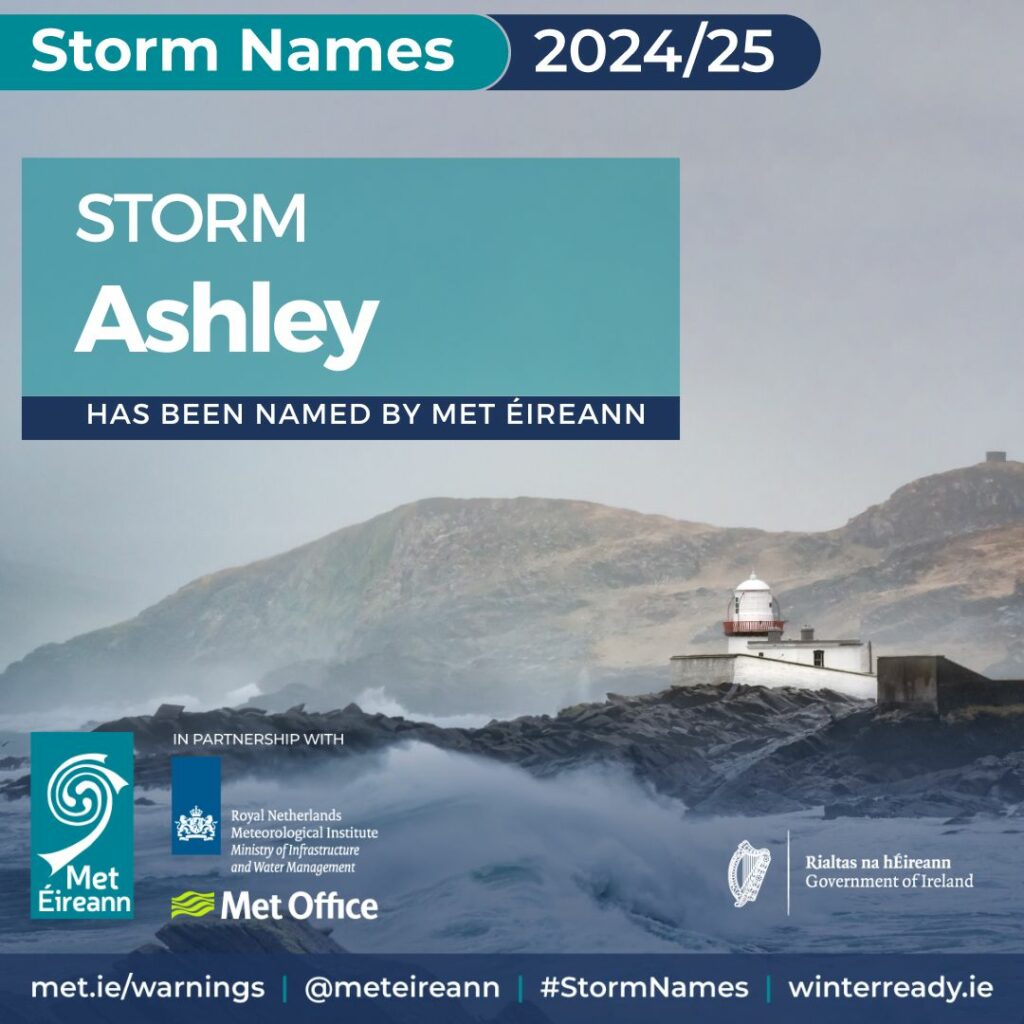 Storm Ashley named - Met Éireann - The Irish Meteorological Service