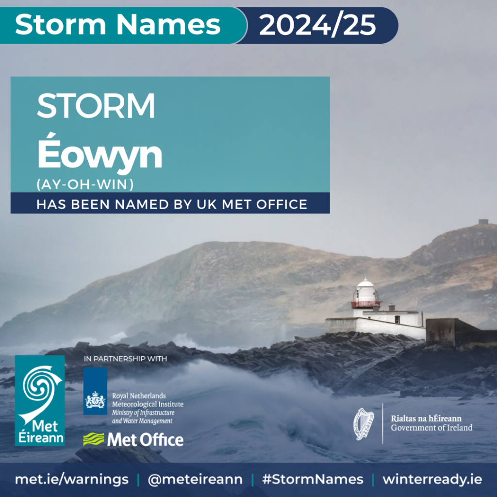 Storm Éowyn has been named - Met Éireann - The Irish Meteorological Service