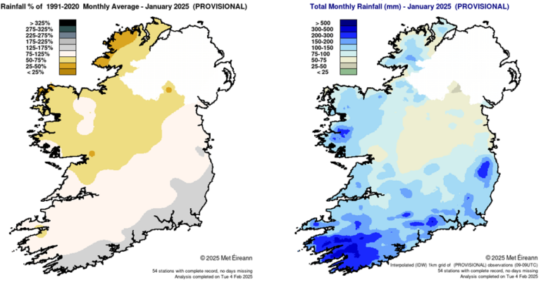 Climate Statement for January 2025 - Met Éireann - The Irish ...