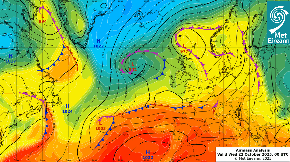 Surface Analysis Chart - Met Éireann - The Irish Meteorological Service