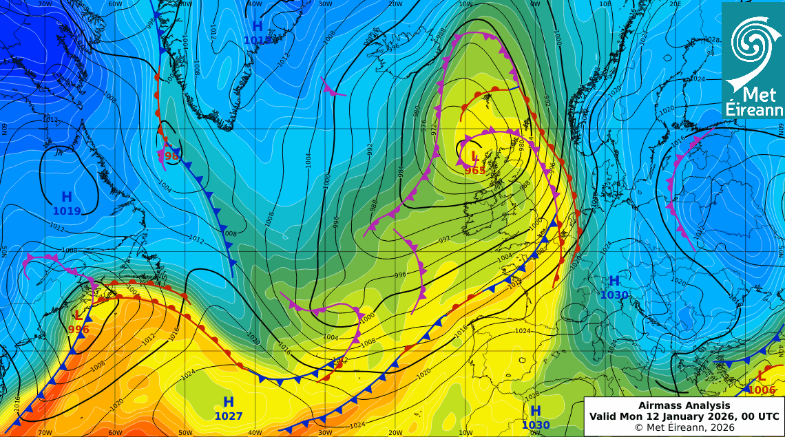 Surface Analysis Chart - Met Éireann - The Irish Meteorological Service