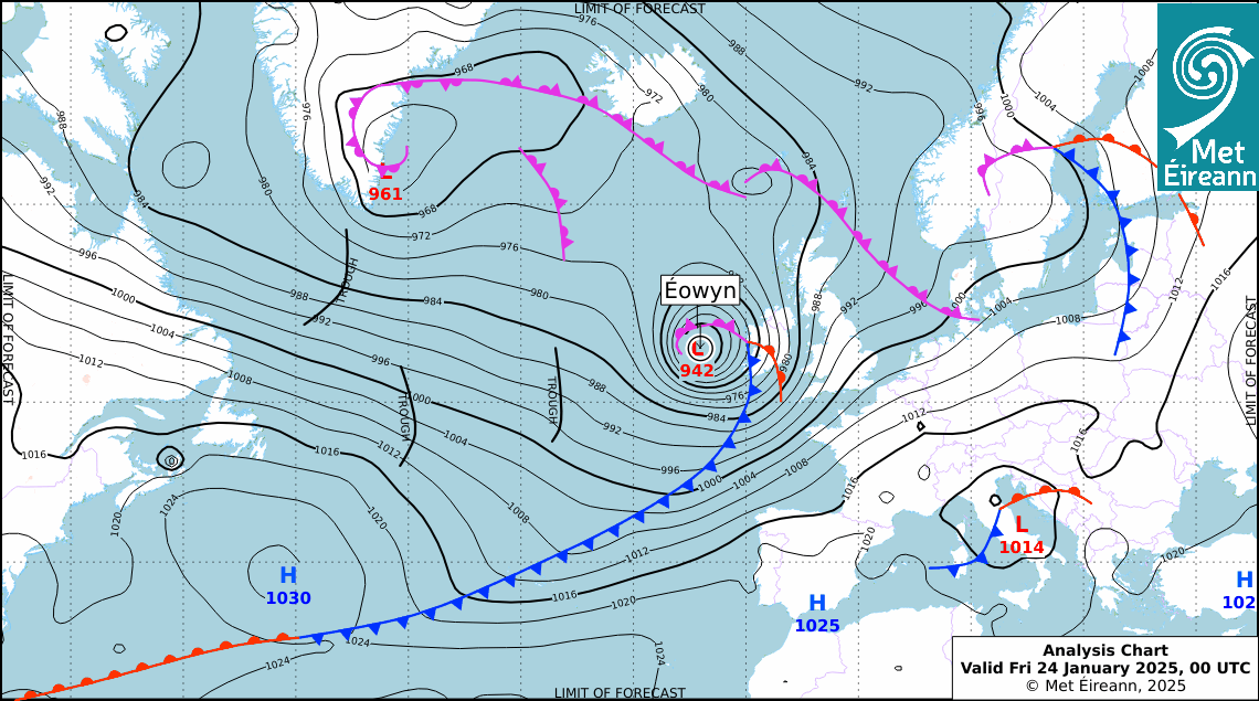 Surface Analysis Chart - Met Éireann - The Irish Meteorological Service