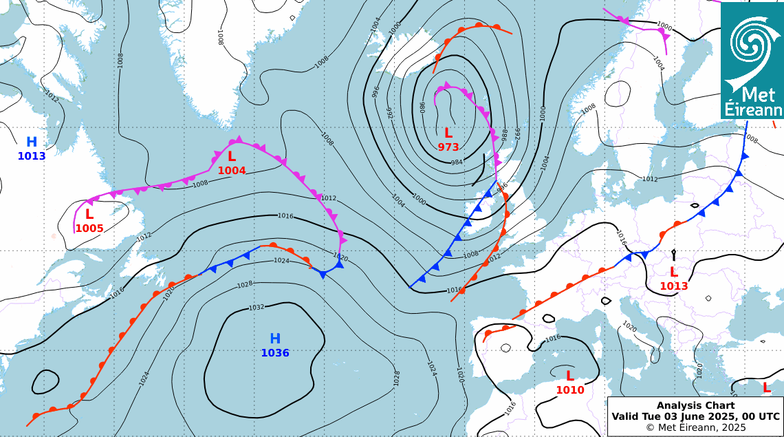 Surface Analysis Chart - Met Éireann - The Irish Meteorological Service