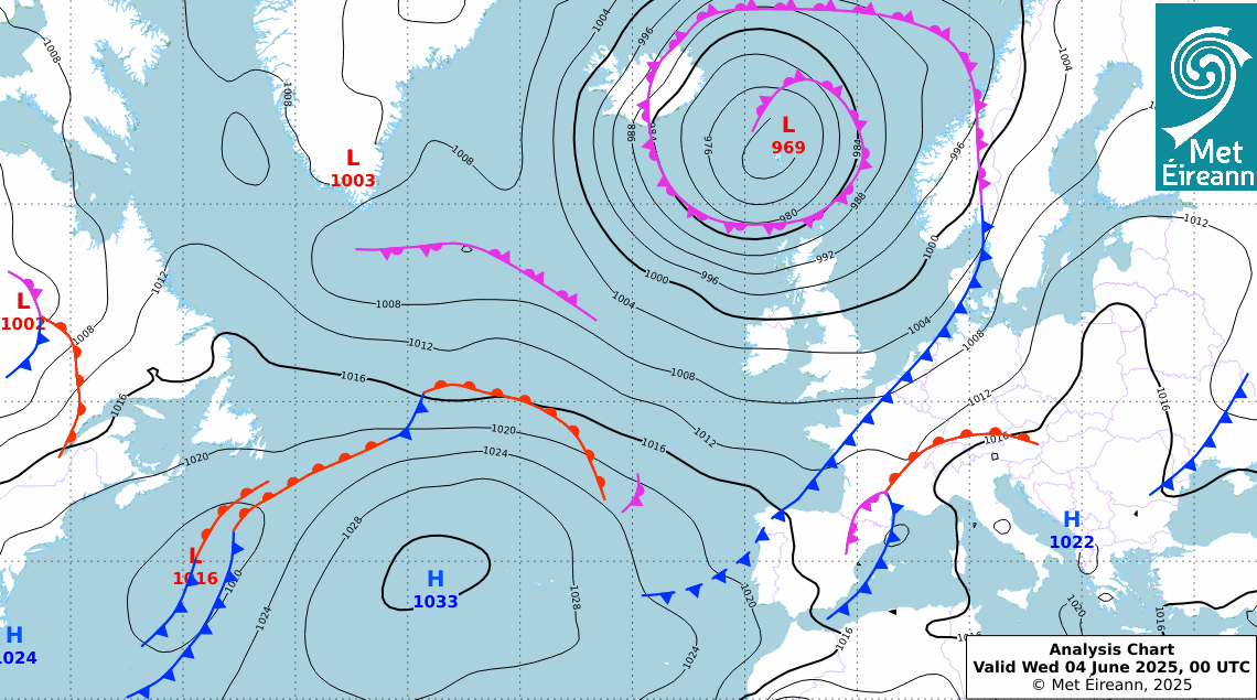 Surface Analysis Chart - Met Éireann - The Irish Meteorological Service