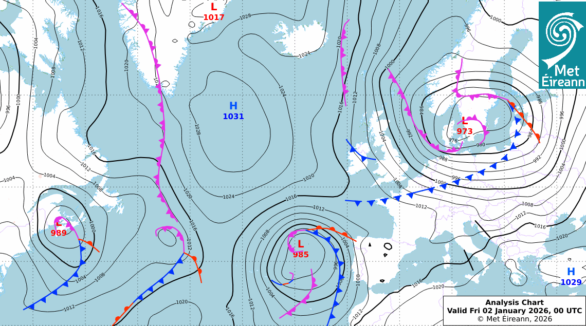 Surface Analysis Chart - Met Éireann - The Irish Meteorological Service