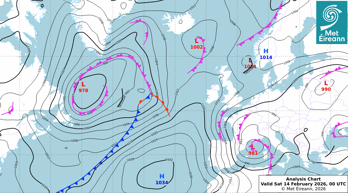 Surface Analysis Chart - Met Éireann - The Irish Meteorological Service