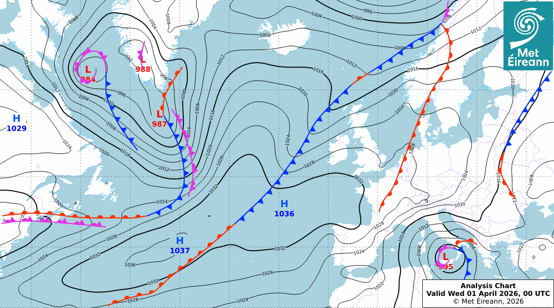 Surface Analysis Chart - Met Éireann - The Irish Meteorological Service