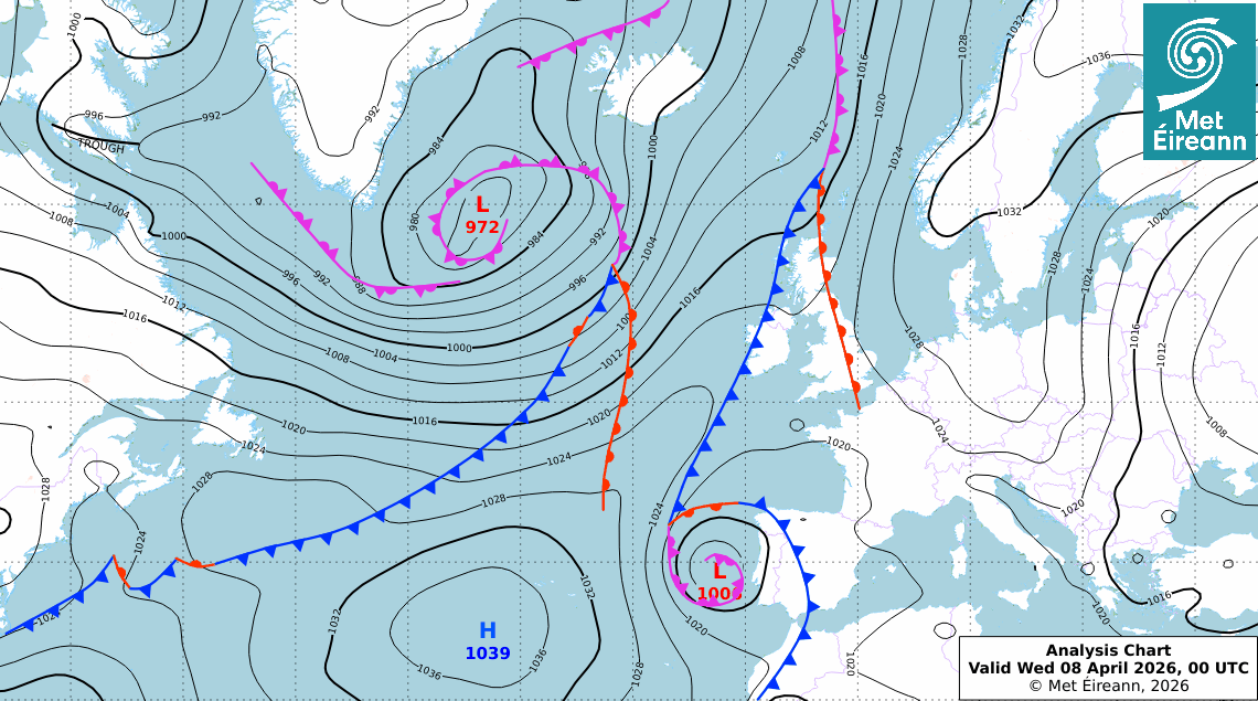 Surface Analysis Chart - Met Éireann - The Irish Meteorological Service